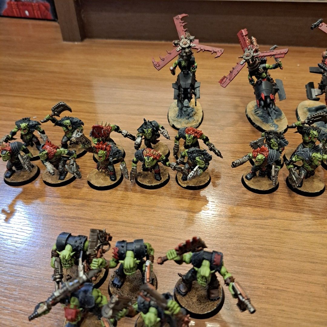 Painted ork army for sale, Hobbies & Toys, Toys & Games on Carousell