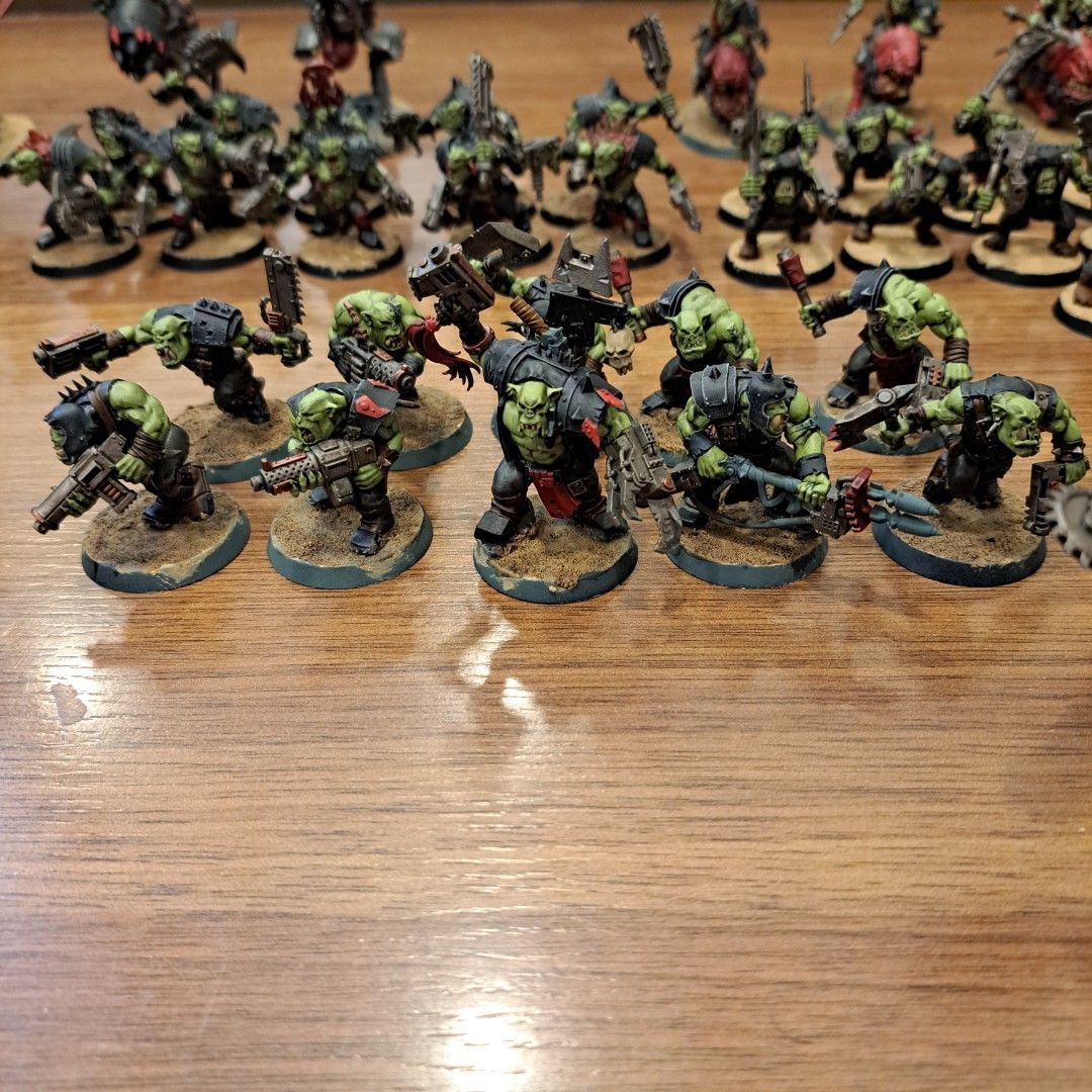 Painted ork army for sale, Hobbies & Toys, Toys & Games on Carousell