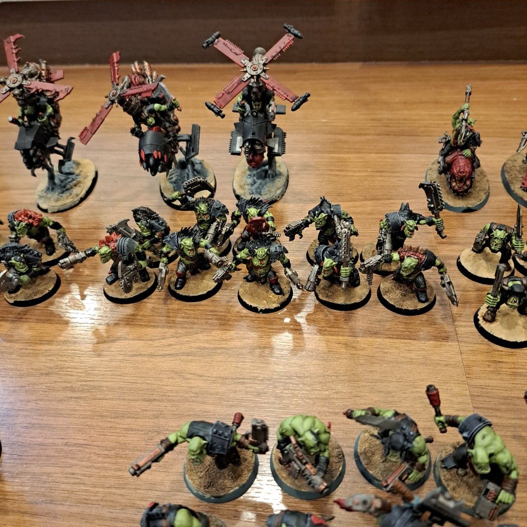 Painted ork army for sale, Hobbies & Toys, Toys & Games on Carousell