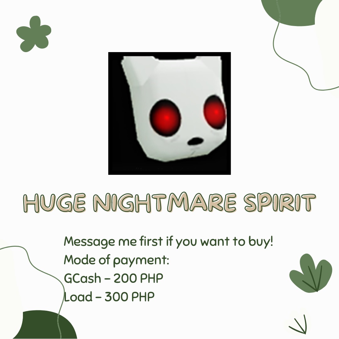 PET SIMULATOR X HUGE NIGHTMARE SPIRIT, Video Gaming, Video Games ...