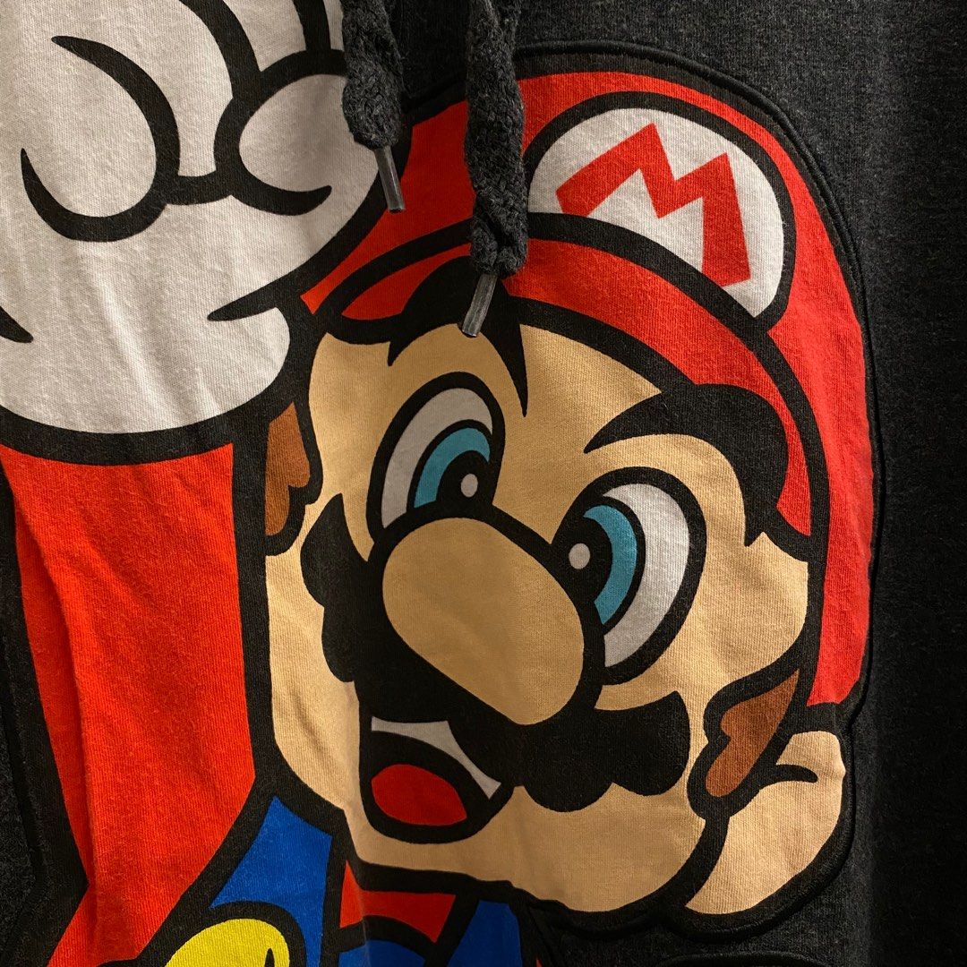 Peter Alexander Hoodie dress in dark grey super mario, Fesyen Wanita ...