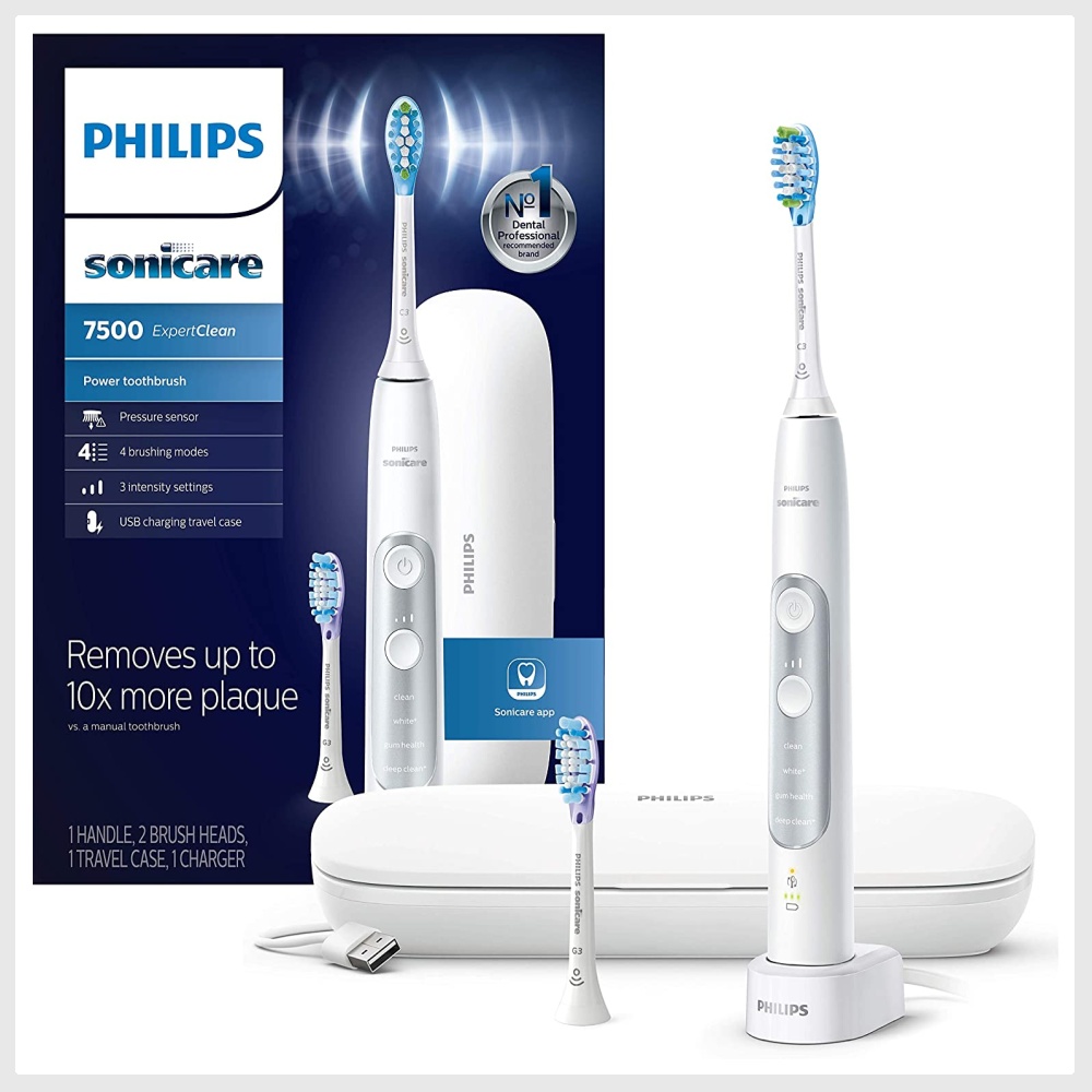 Philips Sonicare ExpertClean 7500, Rechargeable Electric Power ...
