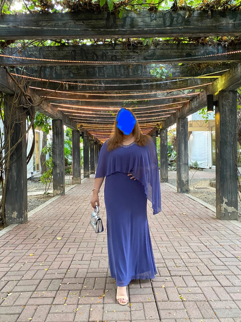 Plus Size Evening Gown Dress Blue from Mav Studios, Women's Fashion, Dresses & Sets, Evening ...