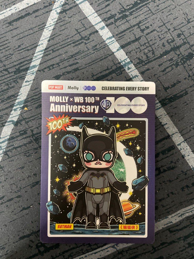 Pop mart Molly x WB 100th Anniversary - Batman, Hobbies & Toys, Toys ...