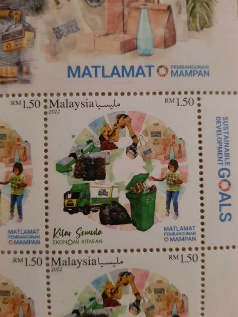 Pos Malaysia stamp issue set of 20 SDG stamps set, Hobbies & Toys ...