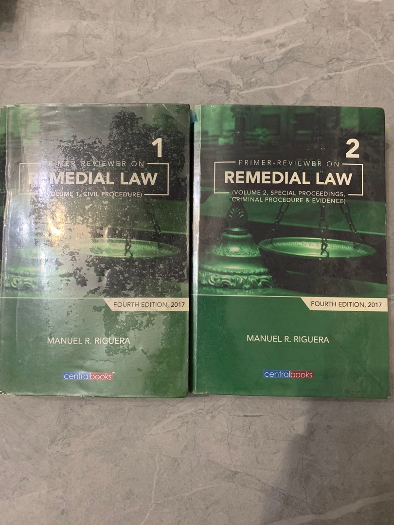 Primer- Reviewer On Remedial Law (Volume 1, Civil Procedure & Volume 2, Special Proceedings ...
