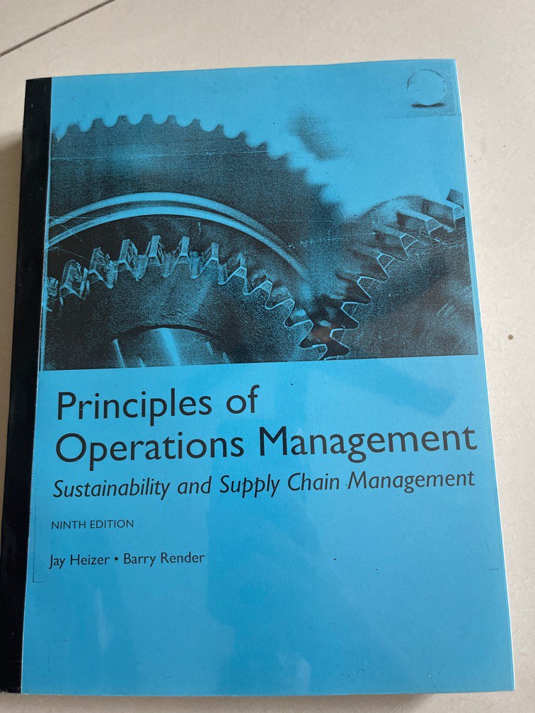 Principles of Operation Management - Sustainability and Supply Chain ...
