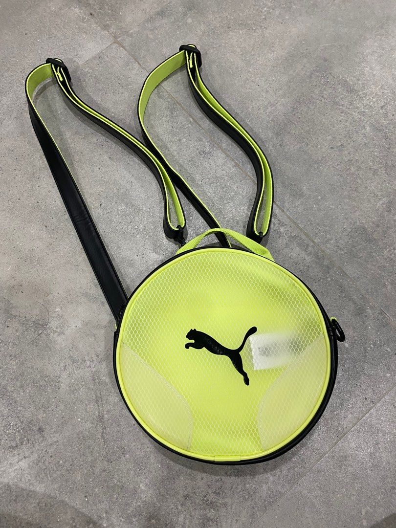 PUMA NEON GREEN AND BLACK BACKPACK | PUMA ROUND BACKPACK| NEON BAG ...