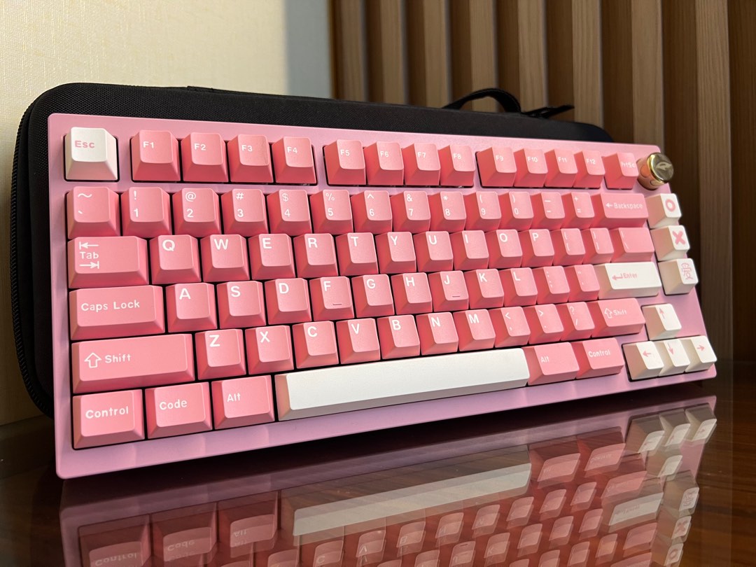 [Full Set] QK75 Bubblegum Pink Bluetooth 2.4g, Computers & Tech, Parts ...