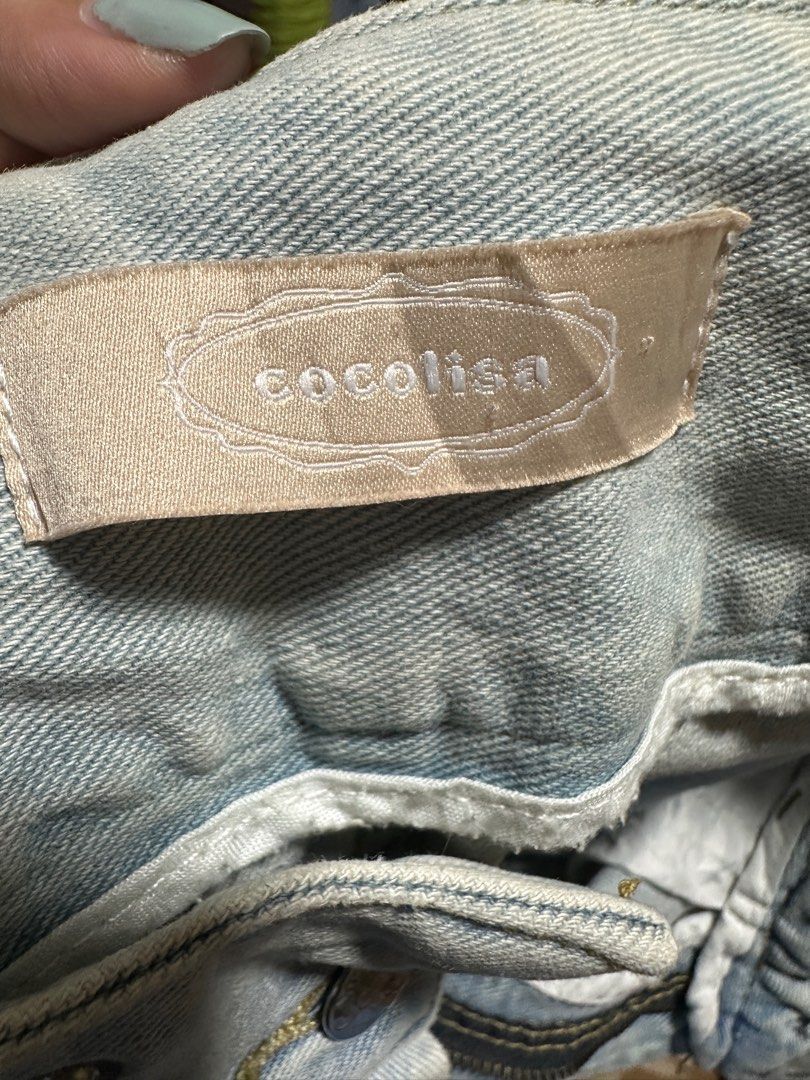 Rare belted baddy tattered ripped pants jeans on Carousell