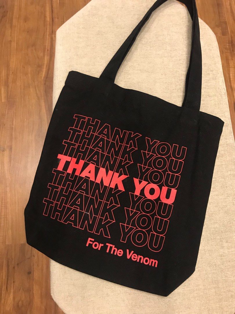 RARE My Chemical Romance Official Merch Black Tote Bag Thank you for ...