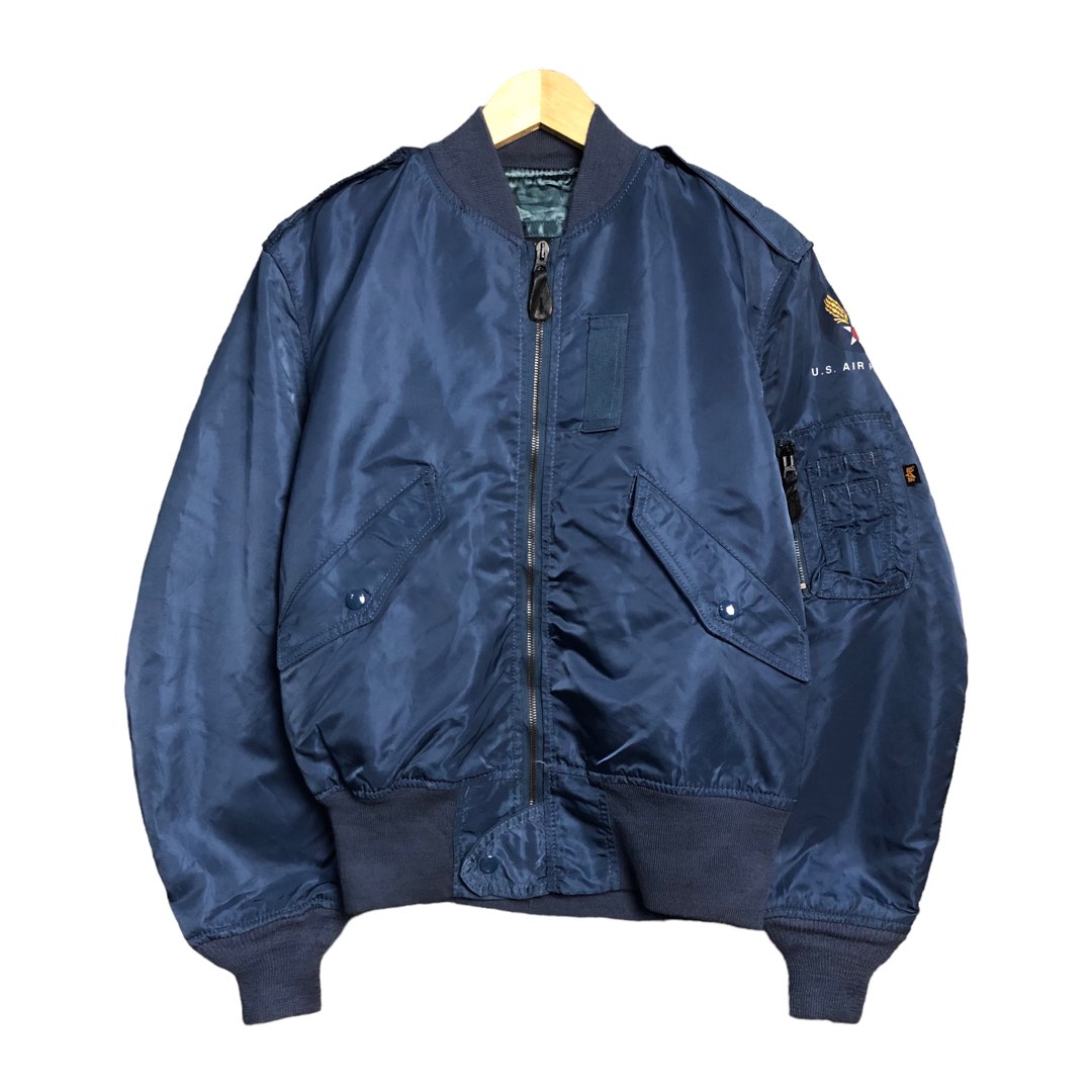 Rare Vintage Alpha Industries L2A Flight Bomber Jacket, Fesyen Pria ...