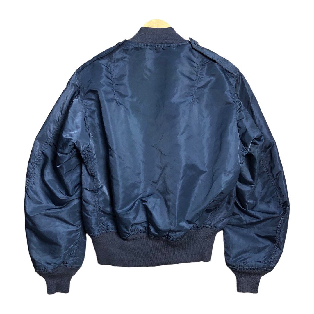 Rare Vintage Alpha Industries L2A Flight Bomber Jacket, Fesyen Pria ...