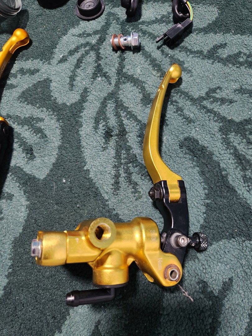 RCB FORGED S1 MASTER BRAKE PUMP 14mm with RCB CLUTCH LEVER SET ...