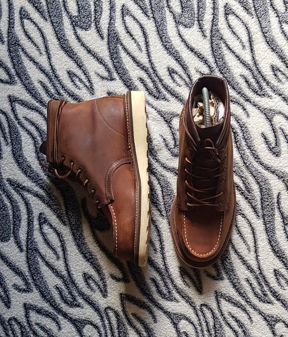 RED WING 1907 - CLASSIC MOCTOE COPPER ROUGH & TOUGH BOOTS, Men's ...