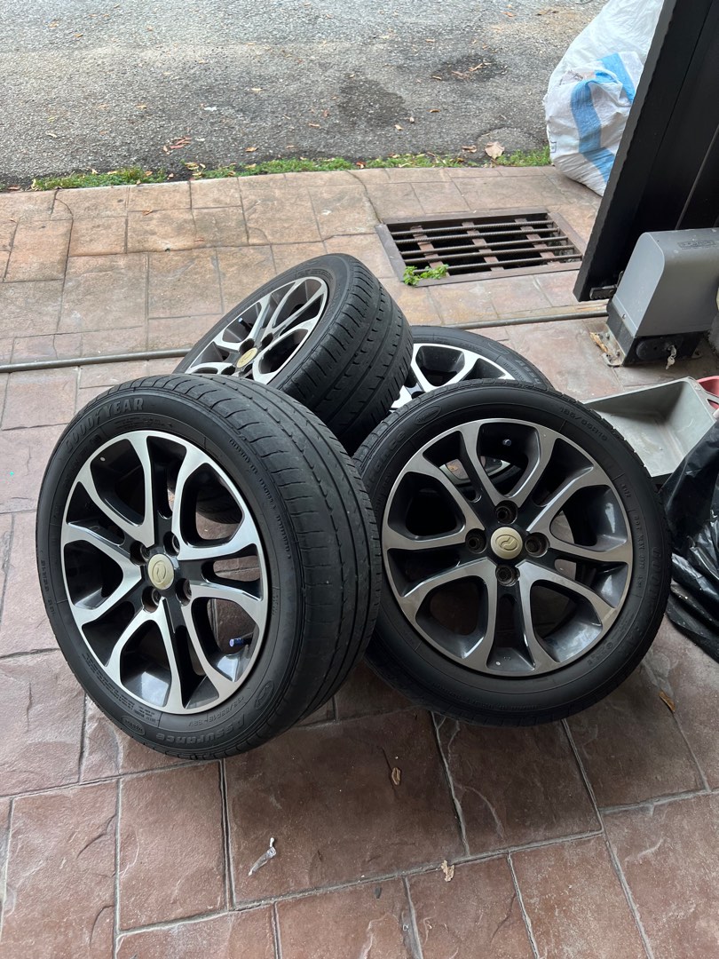 Rim Myvi G3 + Tayar, Auto Accessories on Carousell