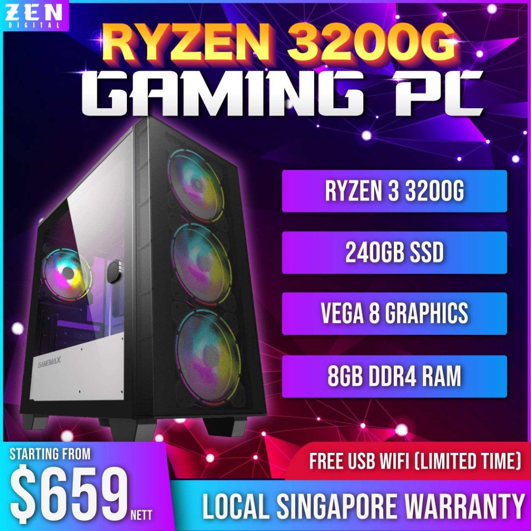 Ryzen Gaming PC, Computers & Tech, Desktops on Carousell