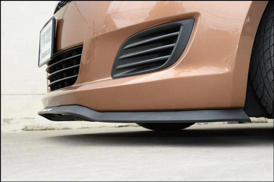 Samurai Lip Rubber Front Bumper Spoiler Skirt Diffuser Body Kit, Car ...