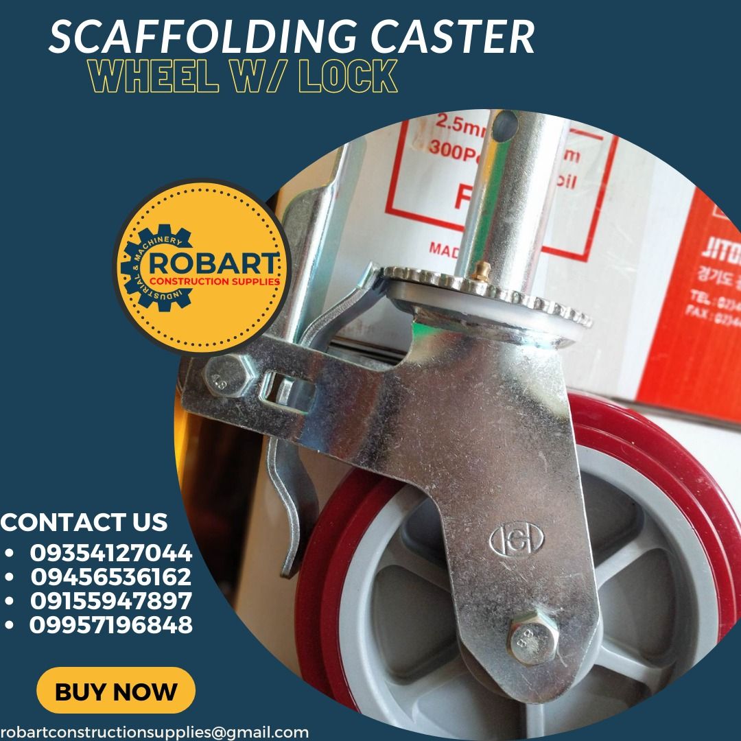 SCAFFOLDING CASTER WHEEL WITH LOCK, Commercial & Industrial ...