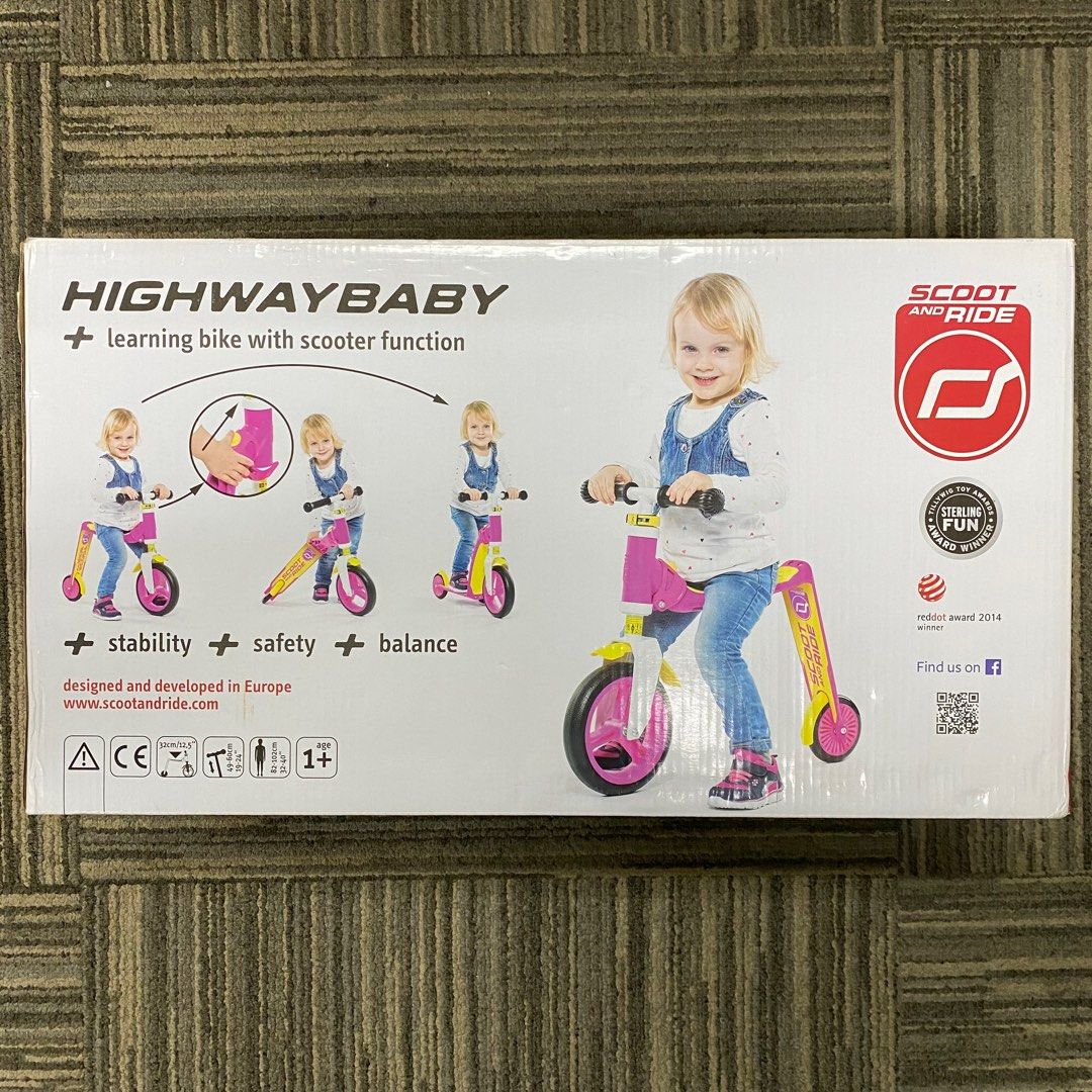 Scoot & Ride Highway Baby Plus Ride On & Scooter, Hobbies & Toys, Toys ...