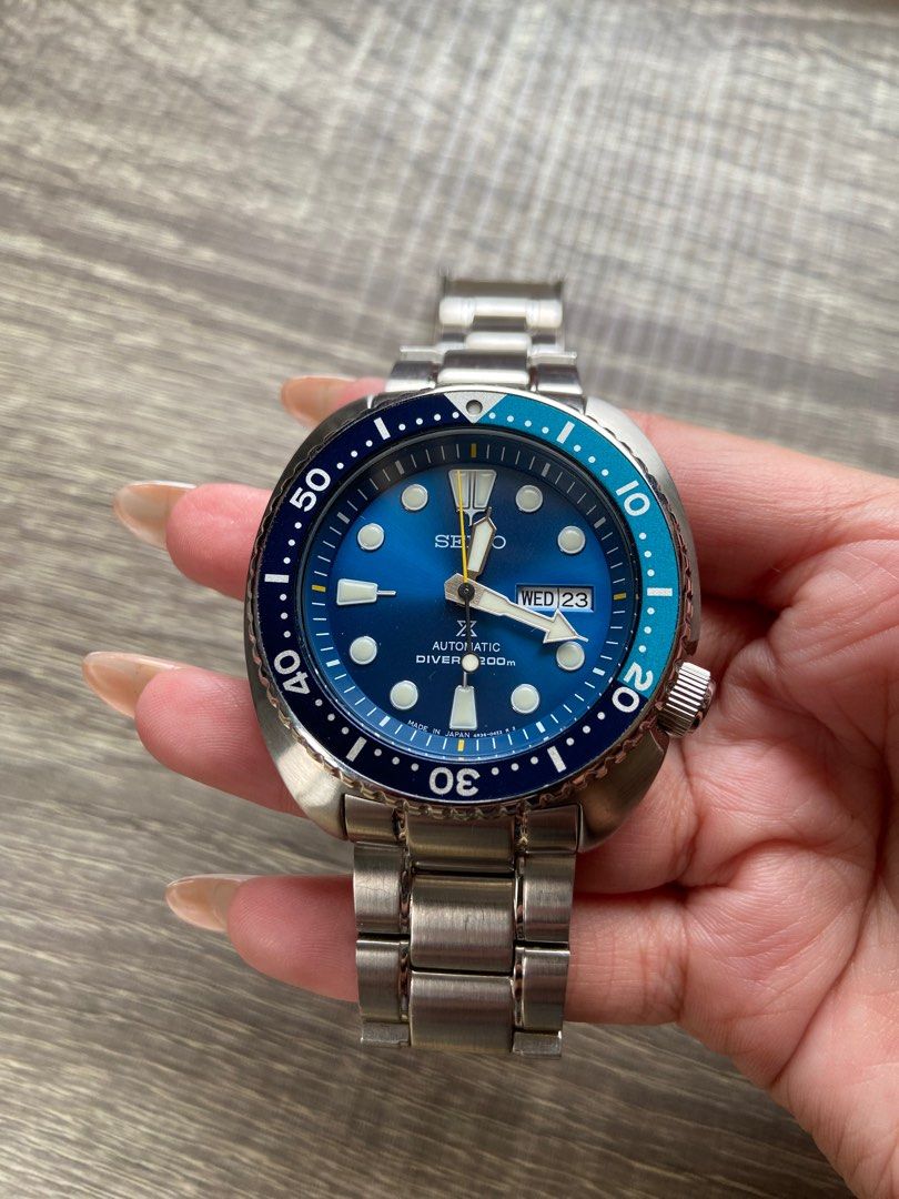 Seiko Limited Edition Blue Lagoon Turtle, Men's Fashion, Watches ...
