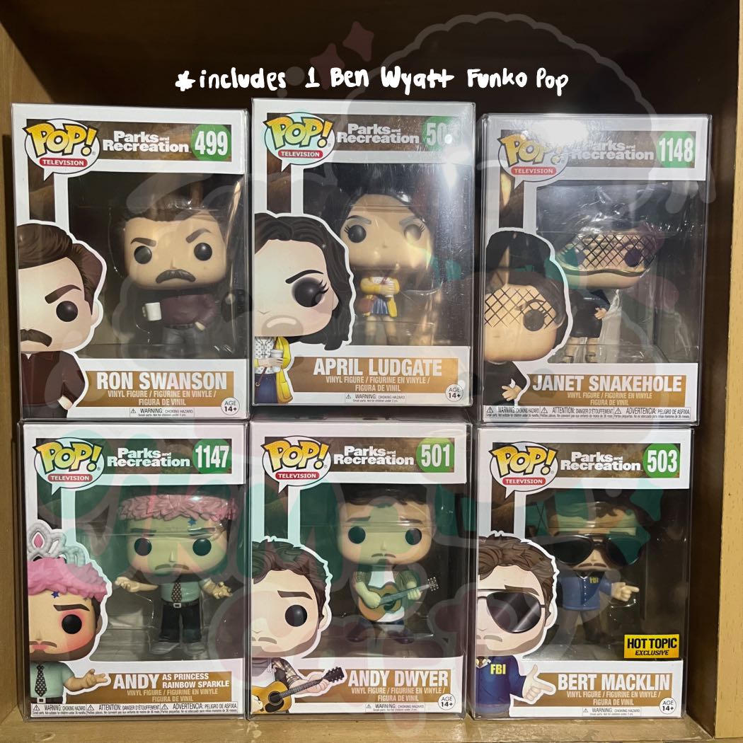 [SET] Parks and Recreation Ben Wyatt April Ludgate Ron Swanson Andy ...