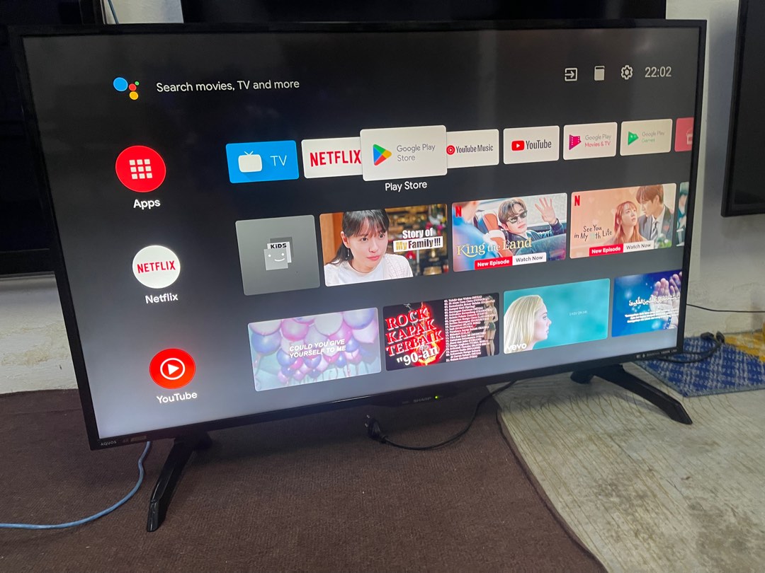 Sharp 45 inch Android 4K uHD led, TV & Home Appliances, TV ...