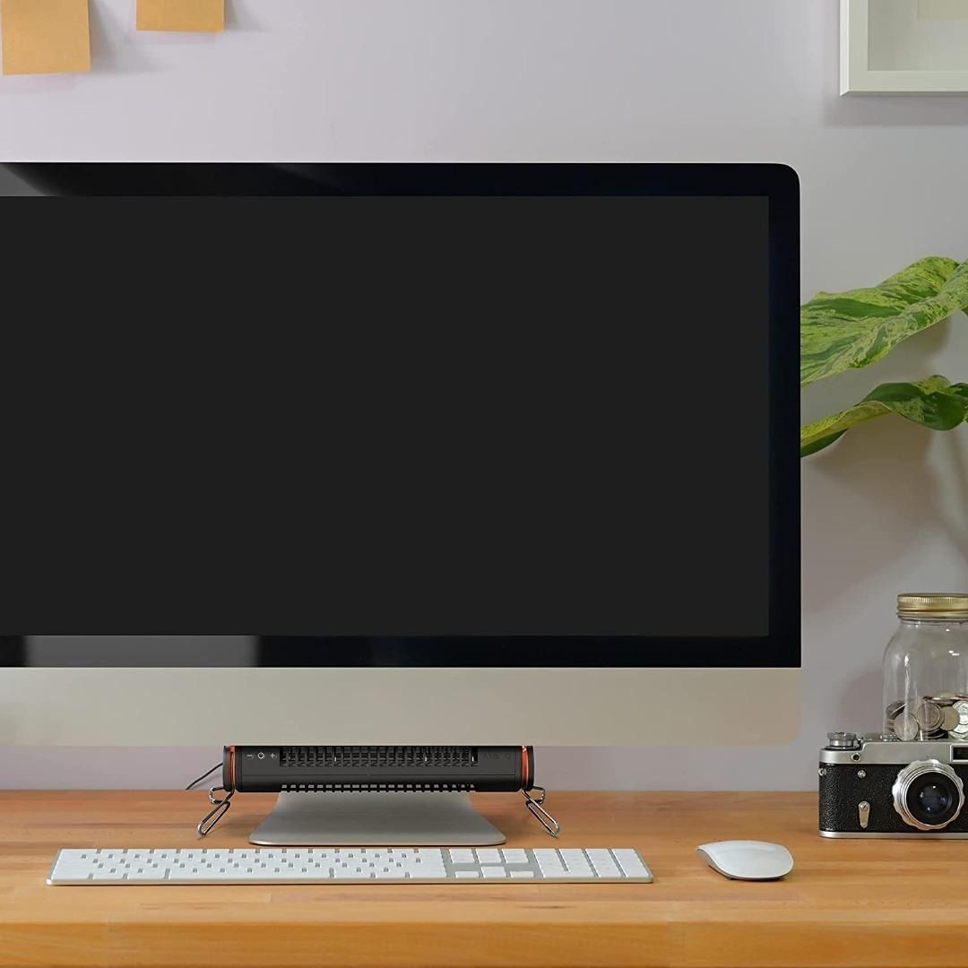 Sharper Image AXIS 12 12" Desktop Airbar Tower Fan with USB, Furniture ...