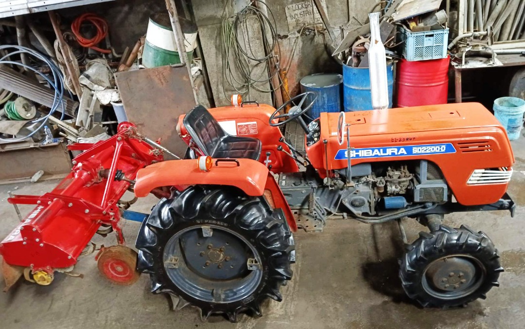 Shibaura SD2200-D Farm Tractor w/ Rotavator 22hp from Japan, Commercial ...