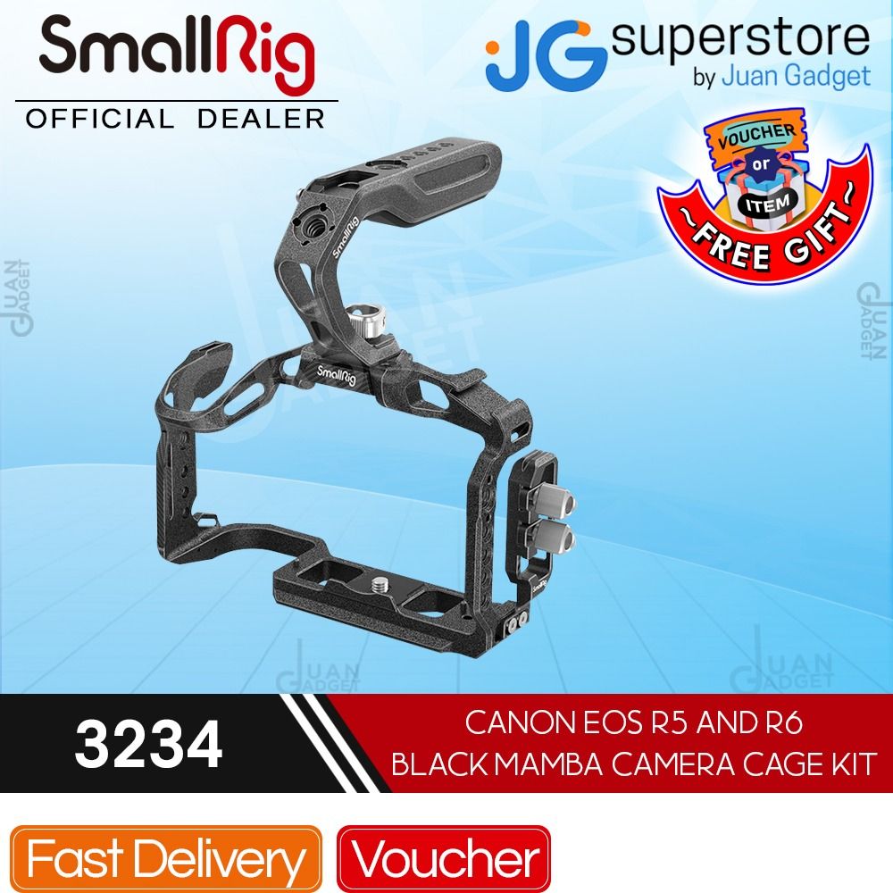 SmallRig Black Mamba Kit Cage Aluminum Camera for Canon EOS R5 & R6 ...
