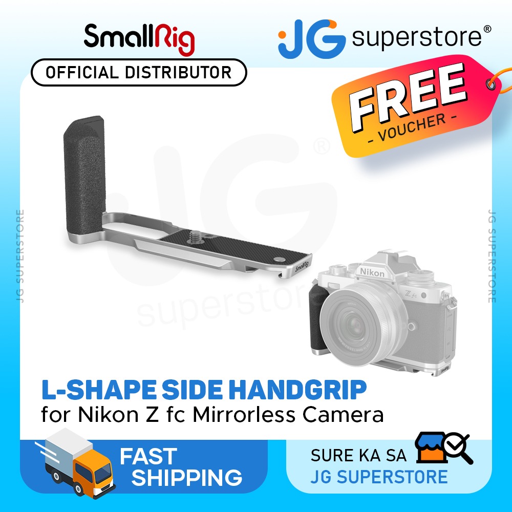 SmallRig L-Shape Side Handle Grip with Built-in Arca Swiss Plate, 1/4 ...