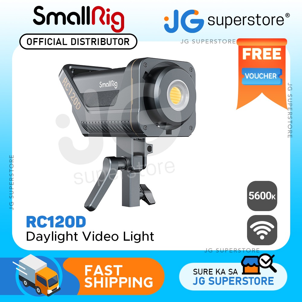 SmallRig RC120D Daylight Point-Source Wireless Studio Video Light 5600K ...