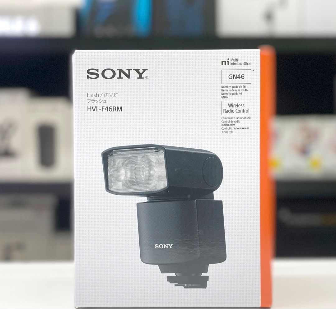 Sony HVL-F46RM GN46 Wireless Radio Control External Flash, Photography, Photography Accessories ...