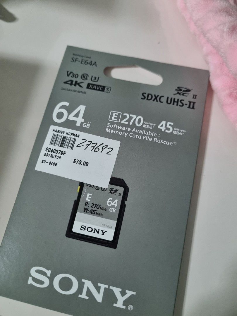 SONY memory card 64GB, Mobile Phones & Gadgets, Mobile & Gadget ...