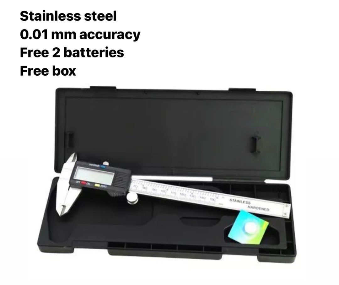 Stainless steel Digital vernier caliper 0.01mm, Furniture & Home Living ...