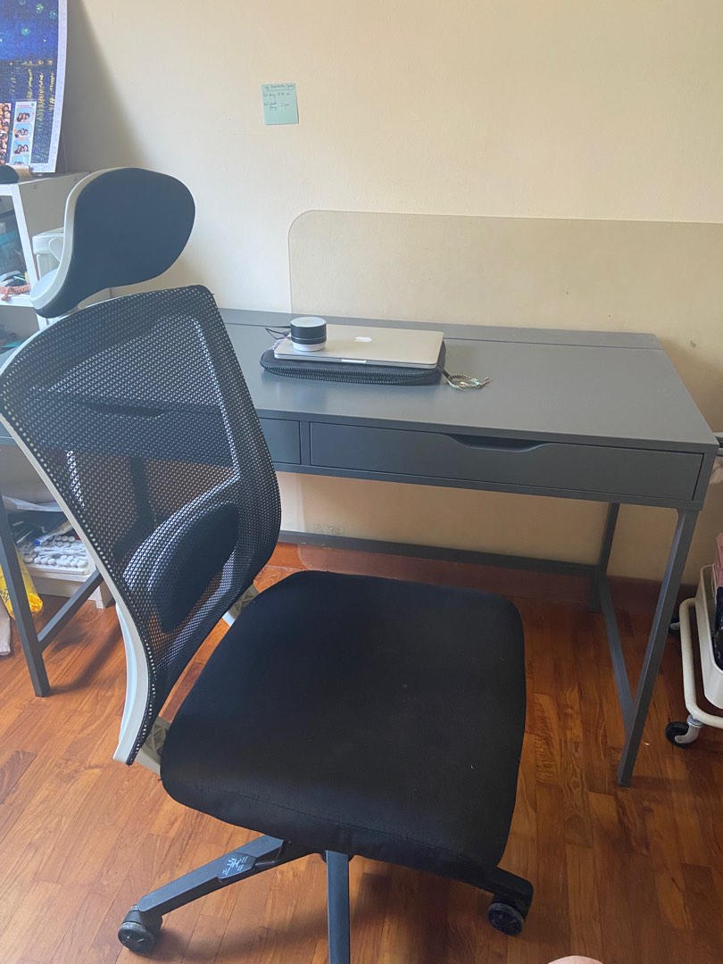 Study table and chair , Furniture & Home Living, Furniture, Tables ...