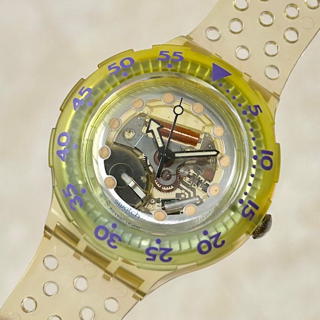 Swatch Scuba Jelly Bubbles 1992, Luxury, Watches on Carousell