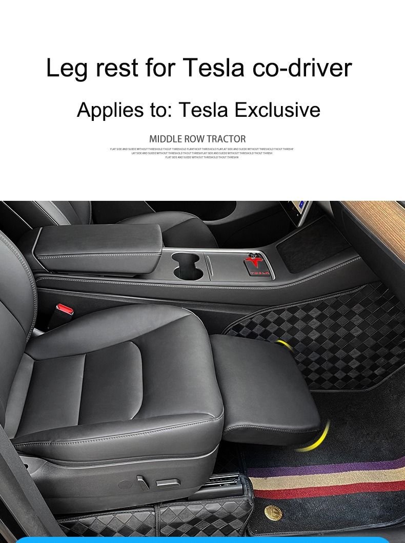Tesla Co-Pilot leg rest, Car Accessories, Accessories on Carousell