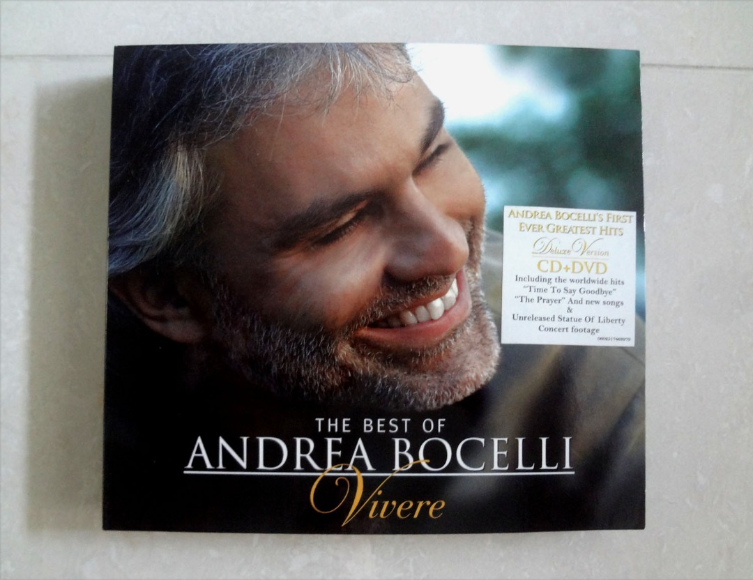 THE BEST OF ANDREA BOCELLI Vivere CD + DVD Deluxe Version, Hobbies ...