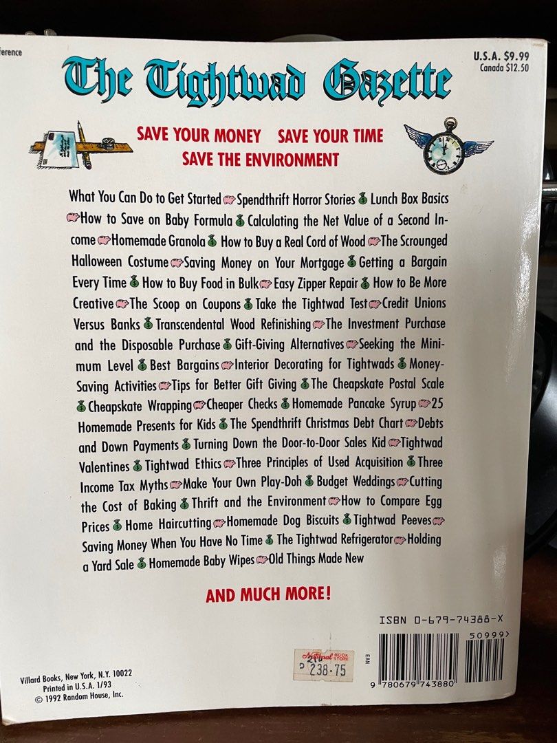 The Tightwad Gazette: Promoting Thrift As A Viable Alternative ...