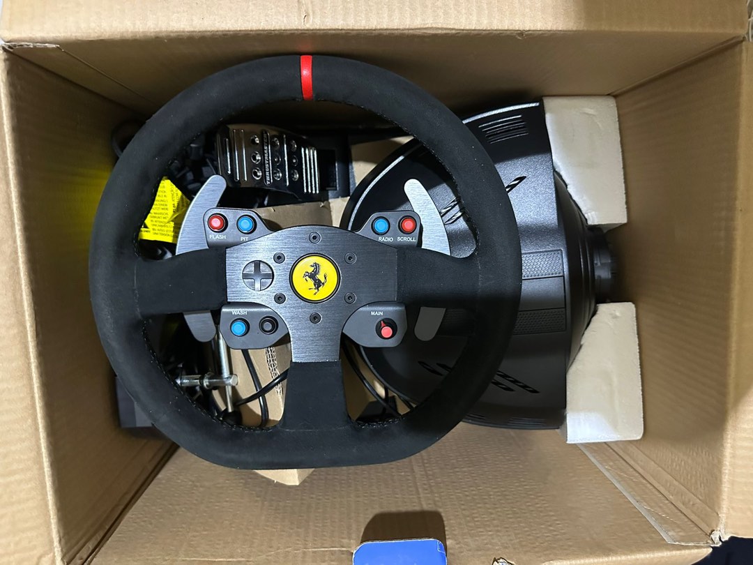 Thrustmaster t300 ferrari integral racing wheel, Video Gaming, Video ...