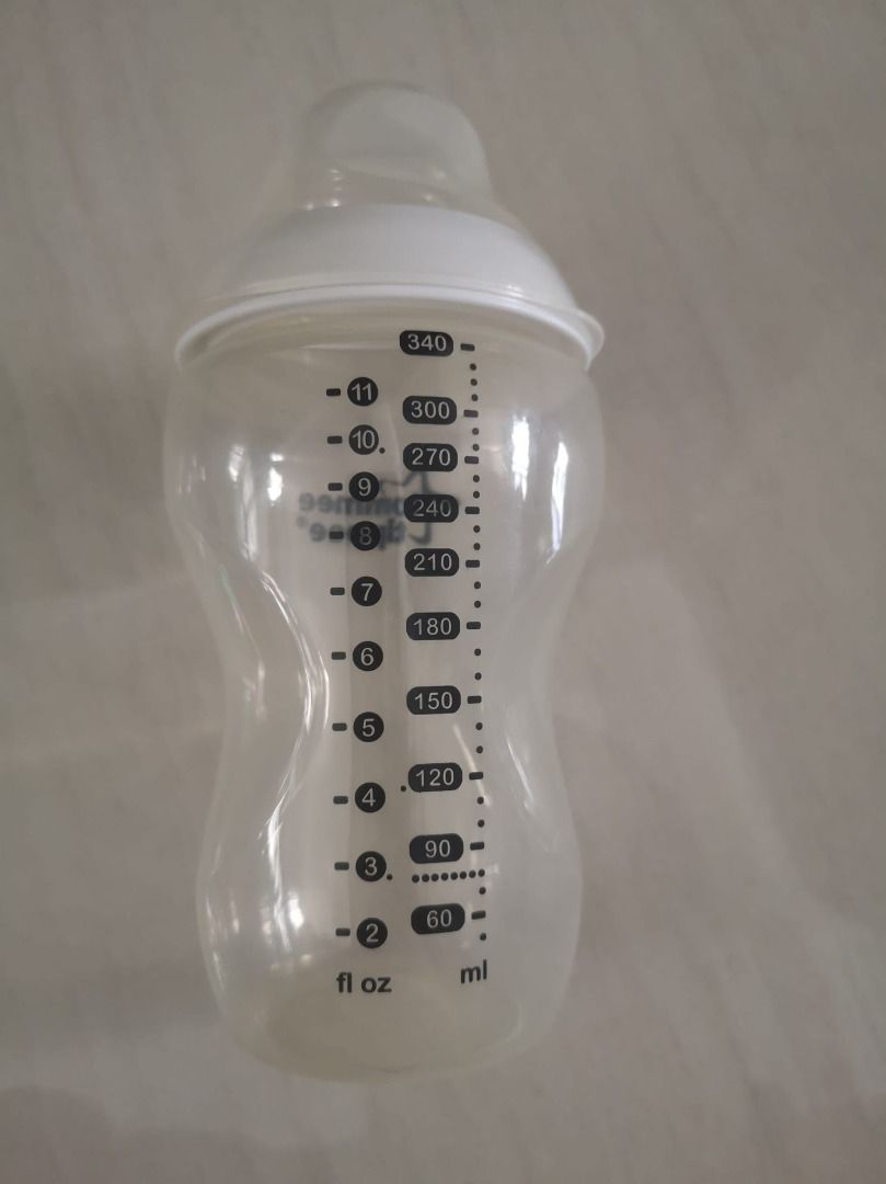 Tommee tippee feeding milk bottles 150ml 340ml Closer to Nature teats nipple 0 months slow flow ...