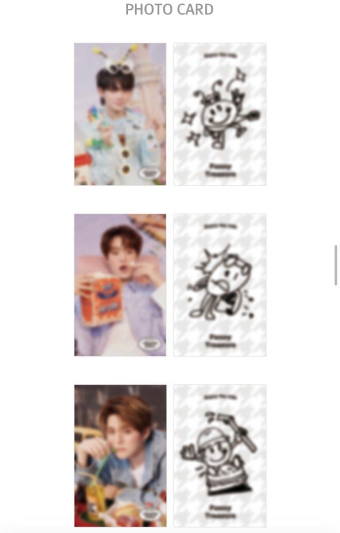 [Treasure] World Photocard Binder + 15 Photocards (Funny Treasure ...