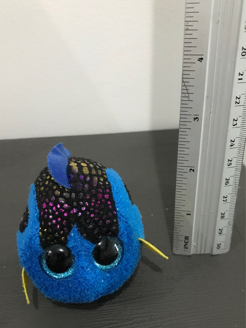 Ty Teeny Tys & Beanie Boos Aqua Fish Stuffed Toy Plushie, Hobbies ...