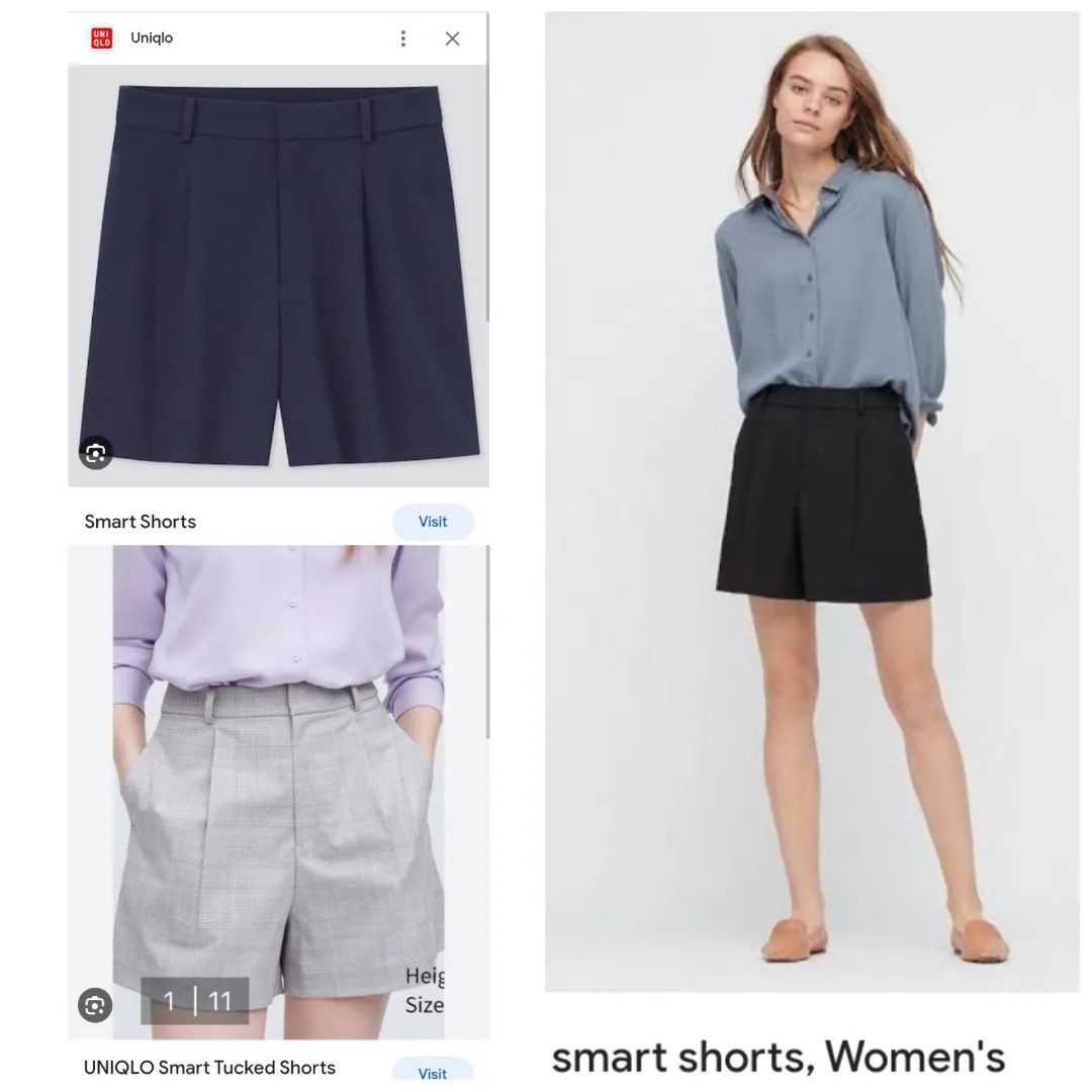 UNIQLO SMART SHORTS women, Women's Fashion, Bottoms, Shorts on Carousell