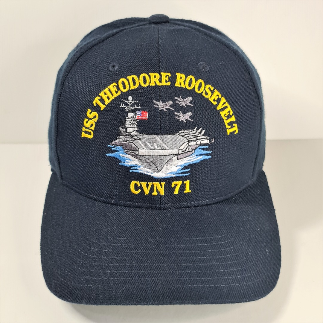 USS Theodore Roosevelt Navy Cap, Men's Fashion, Watches & Accessories ...