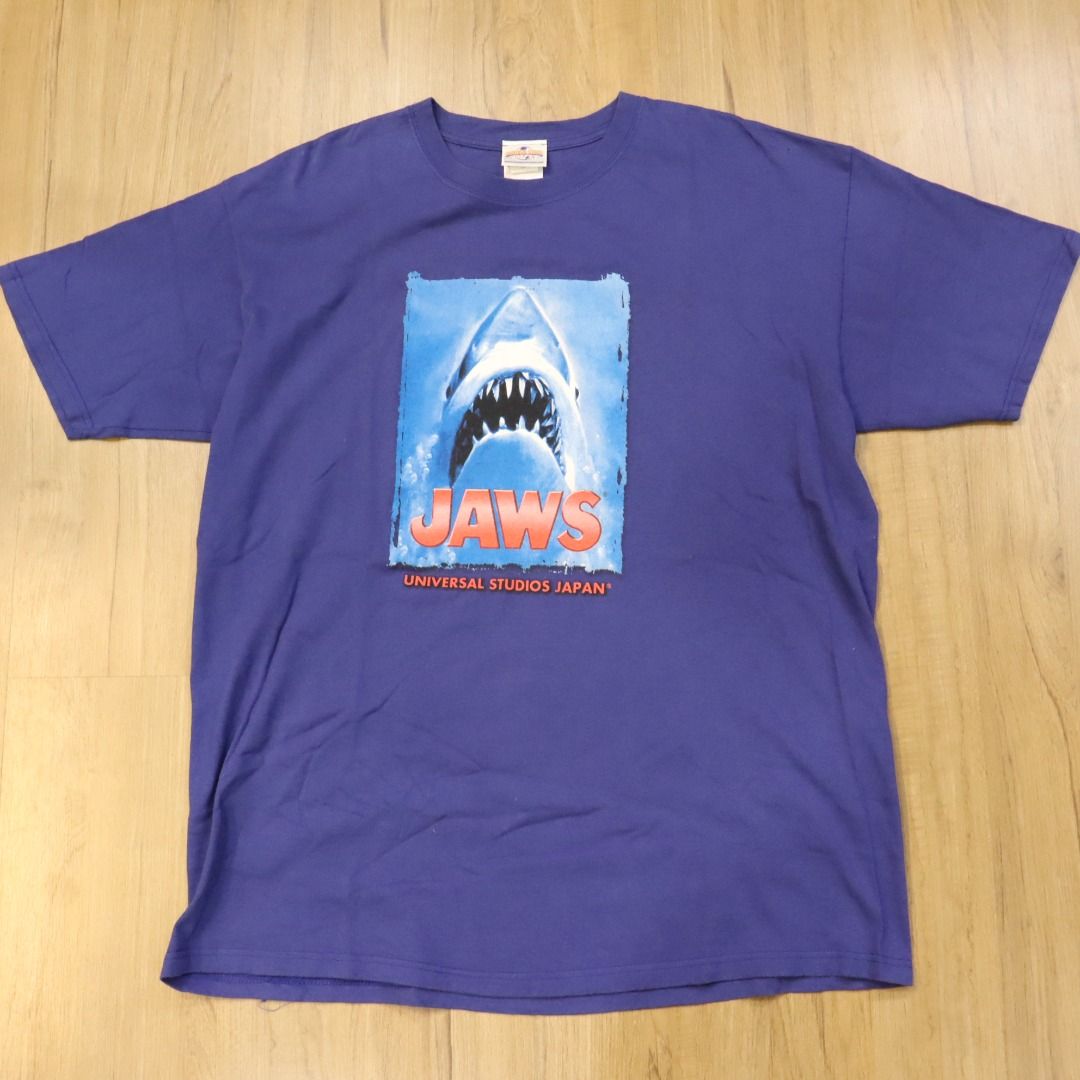 Vintage 2000 JAWS Universal Studios Japan Shirt, Men's Fashion, Tops ...