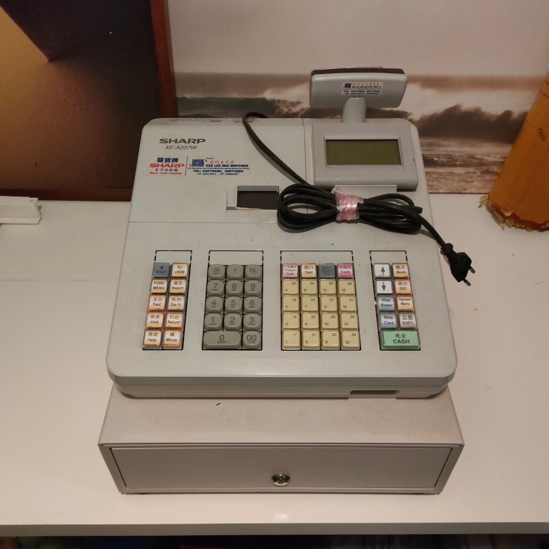 Vintage Sharp Cash Register, Computers & Tech, Office & Business ...