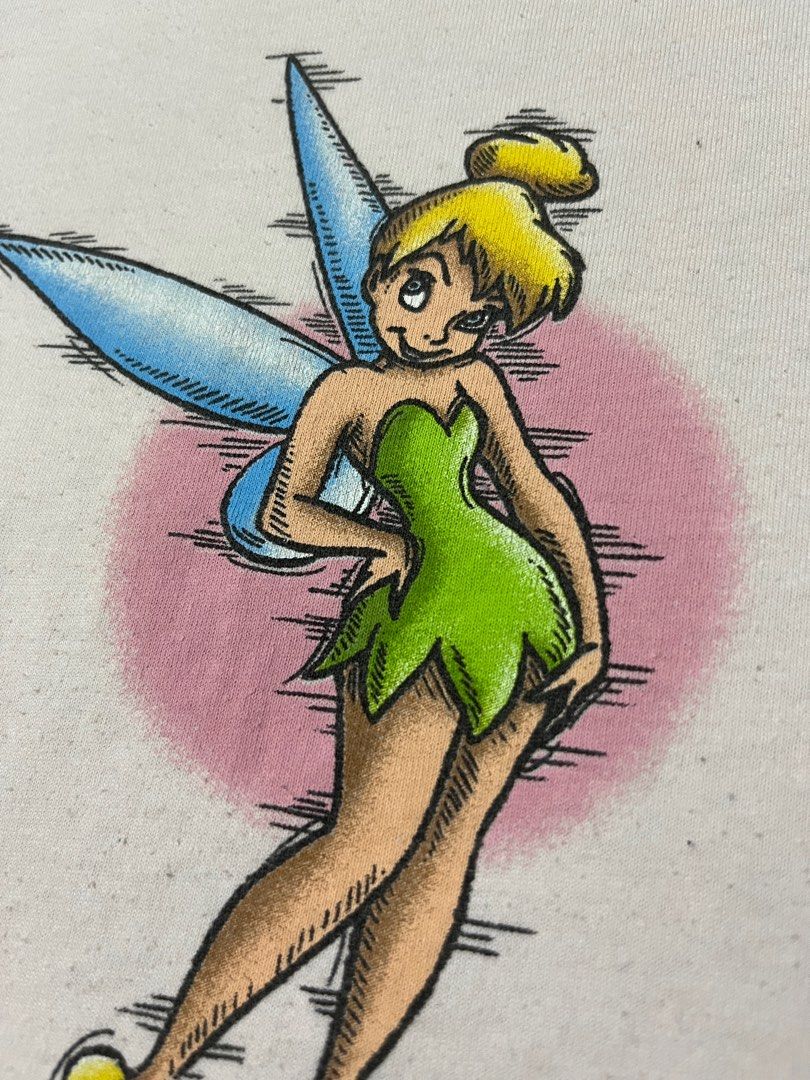 Vintage Tinker Bell Solo Tee, Men's Fashion, Tops & Sets, Tshirts ...