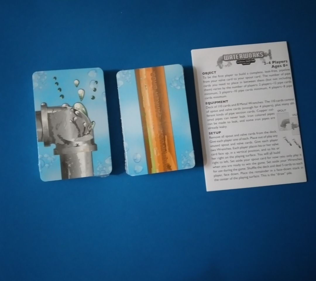 Waterworks card game, Hobbies & Toys, Toys & Games on Carousell